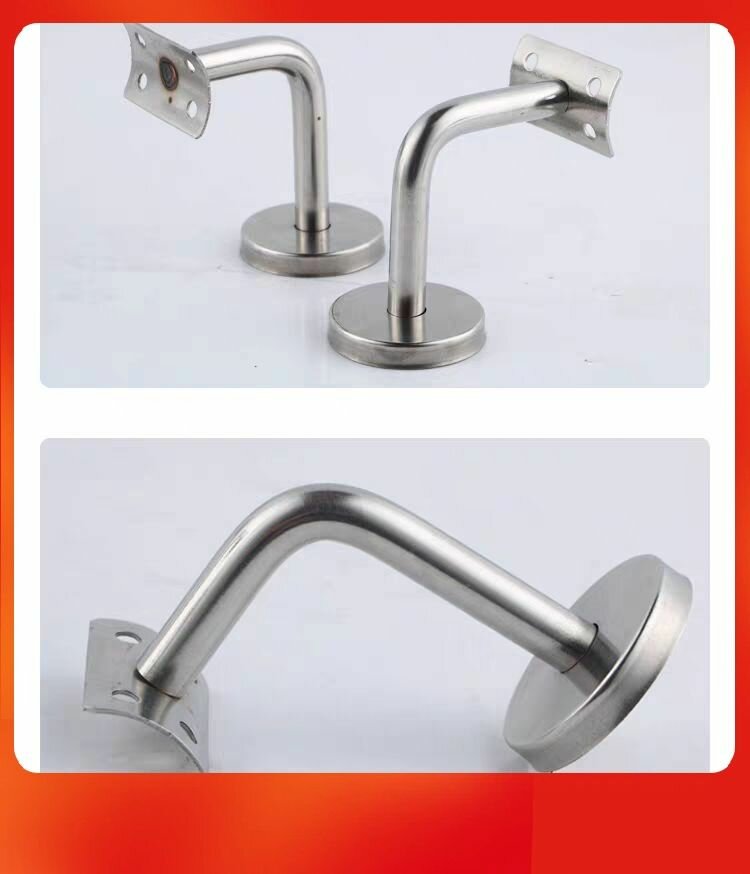 2 кронштейна для перил лестницы из круглого дерева/металла, настенное крепление, нержавеющая сталь 304