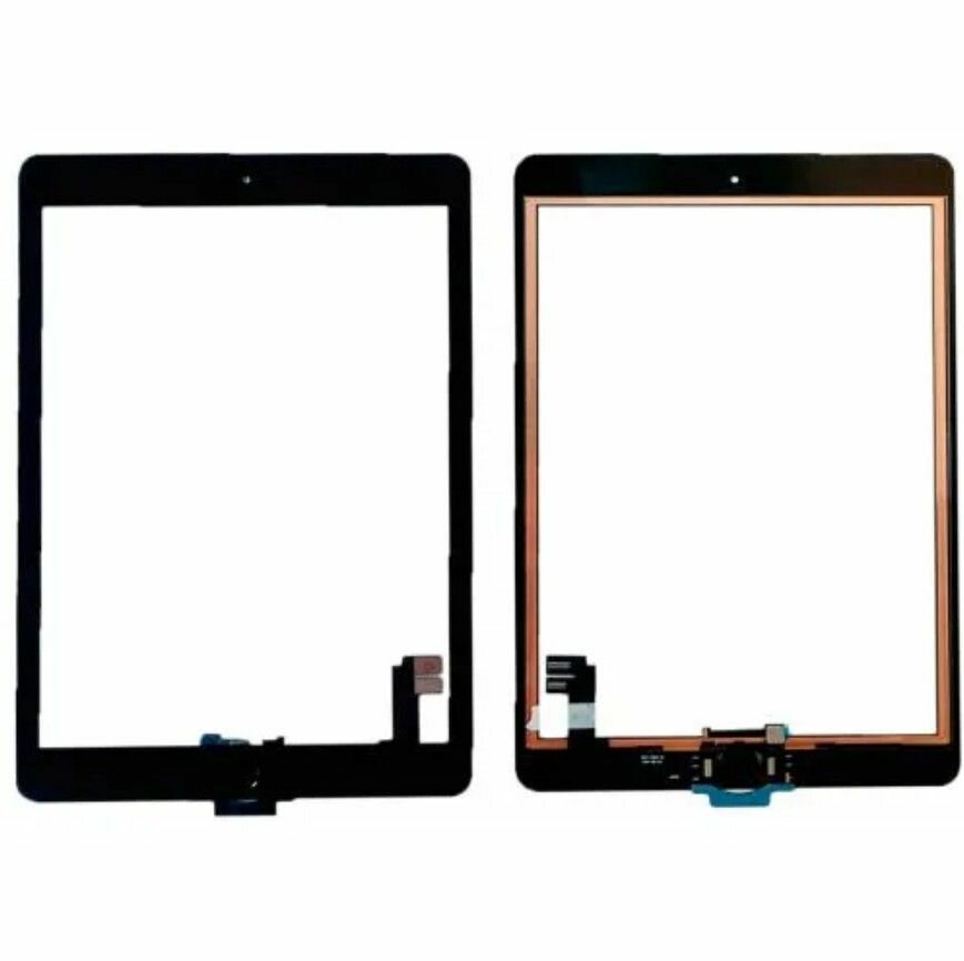 Тачскрин для Apple iPad Air 2 (A1566/A1567) без кнопки Home черный (Black)