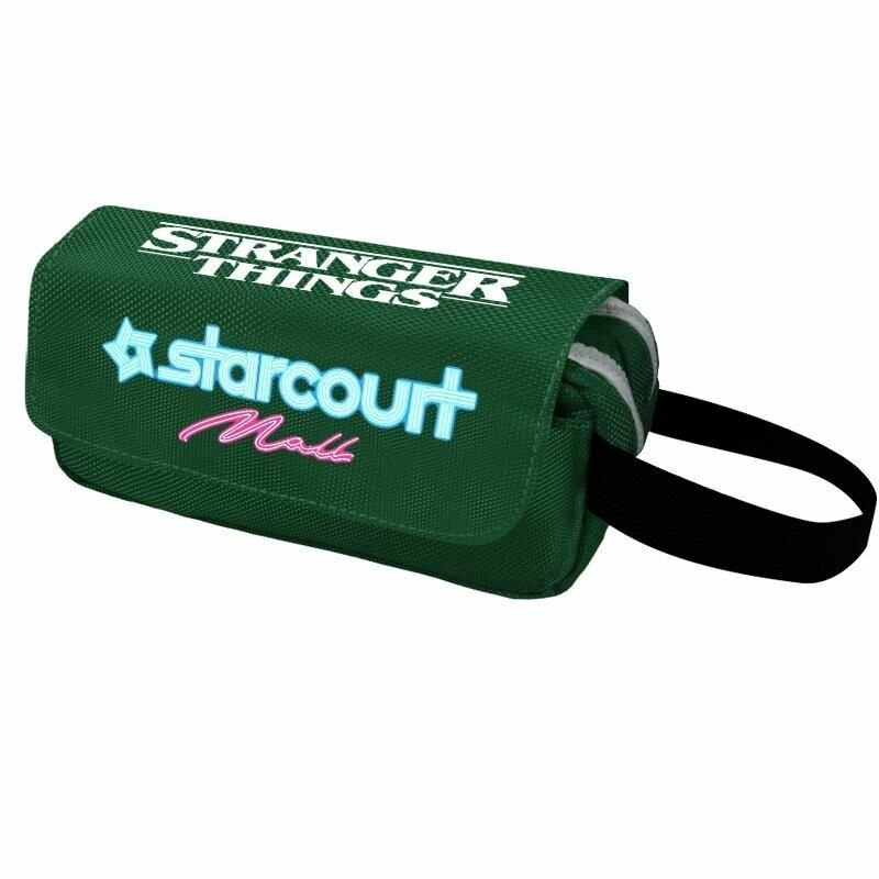 Пенал двойной Stranger Things (Очень Странные Дела), холщовый, водонепроницаемый, в японском стиле, для школы, большой,