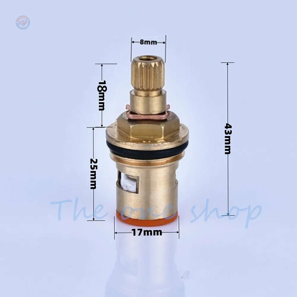 Кран-букса 1/2 дюйма латунная под квадрат, 90 , керамическая регулировка потока, запорный механизм для смесителя, влагостойкая сантехническая арматура