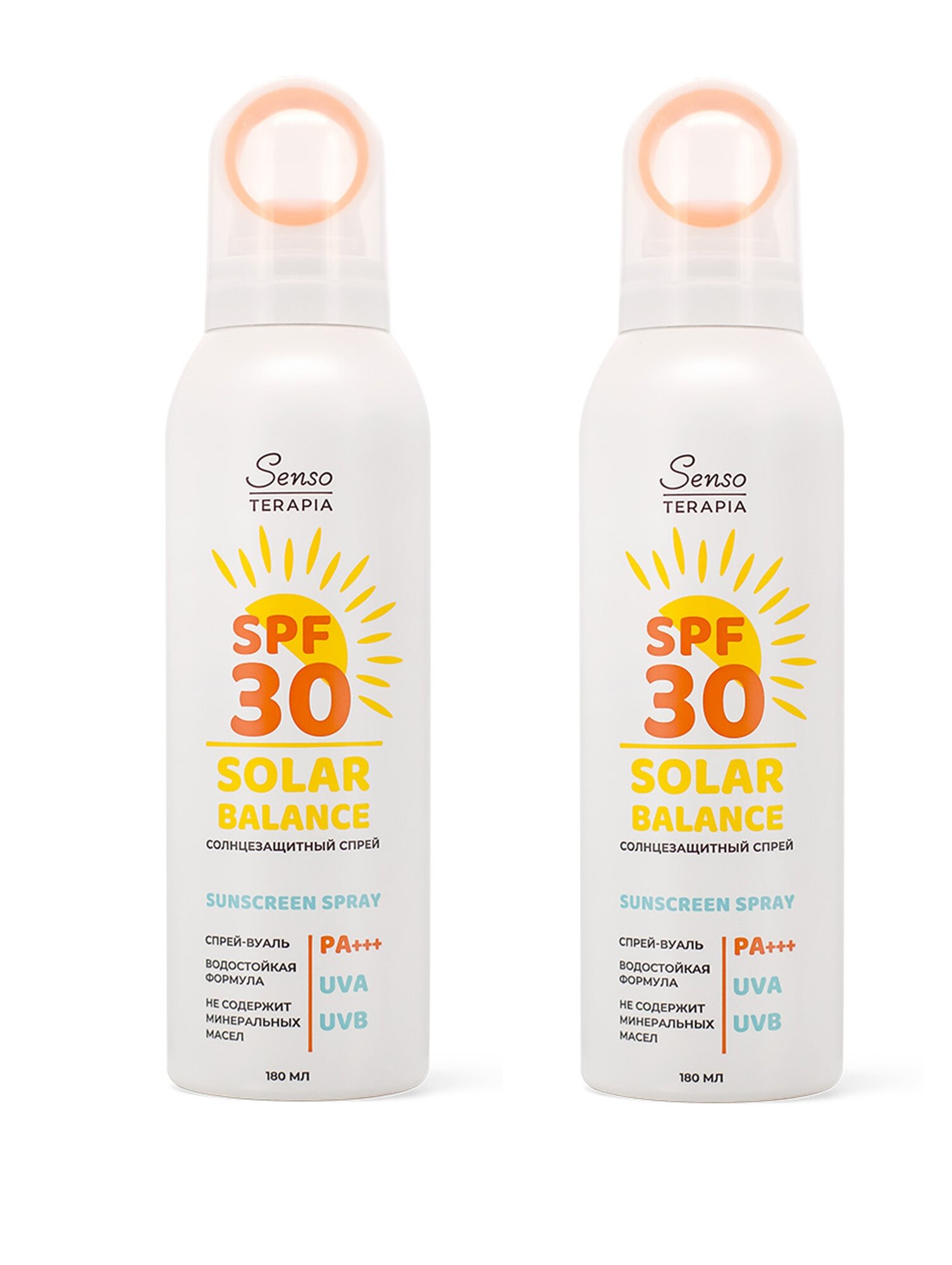Солнцезащитный спрей SensoTerapia «Solar Balance» SPF 30 PA+++, 180мл 2шт