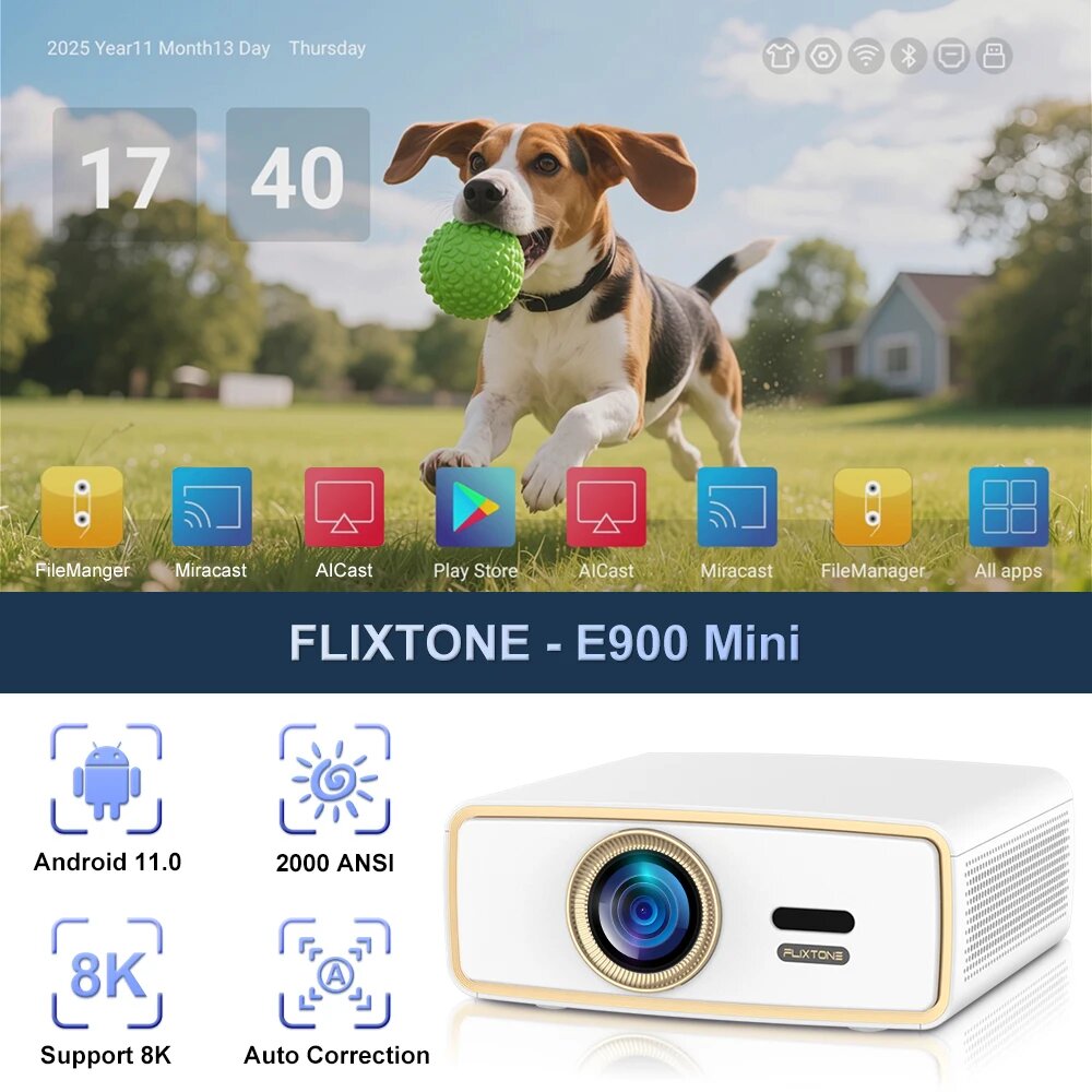 Flixtone E900 MINI Проектор E900 MINI