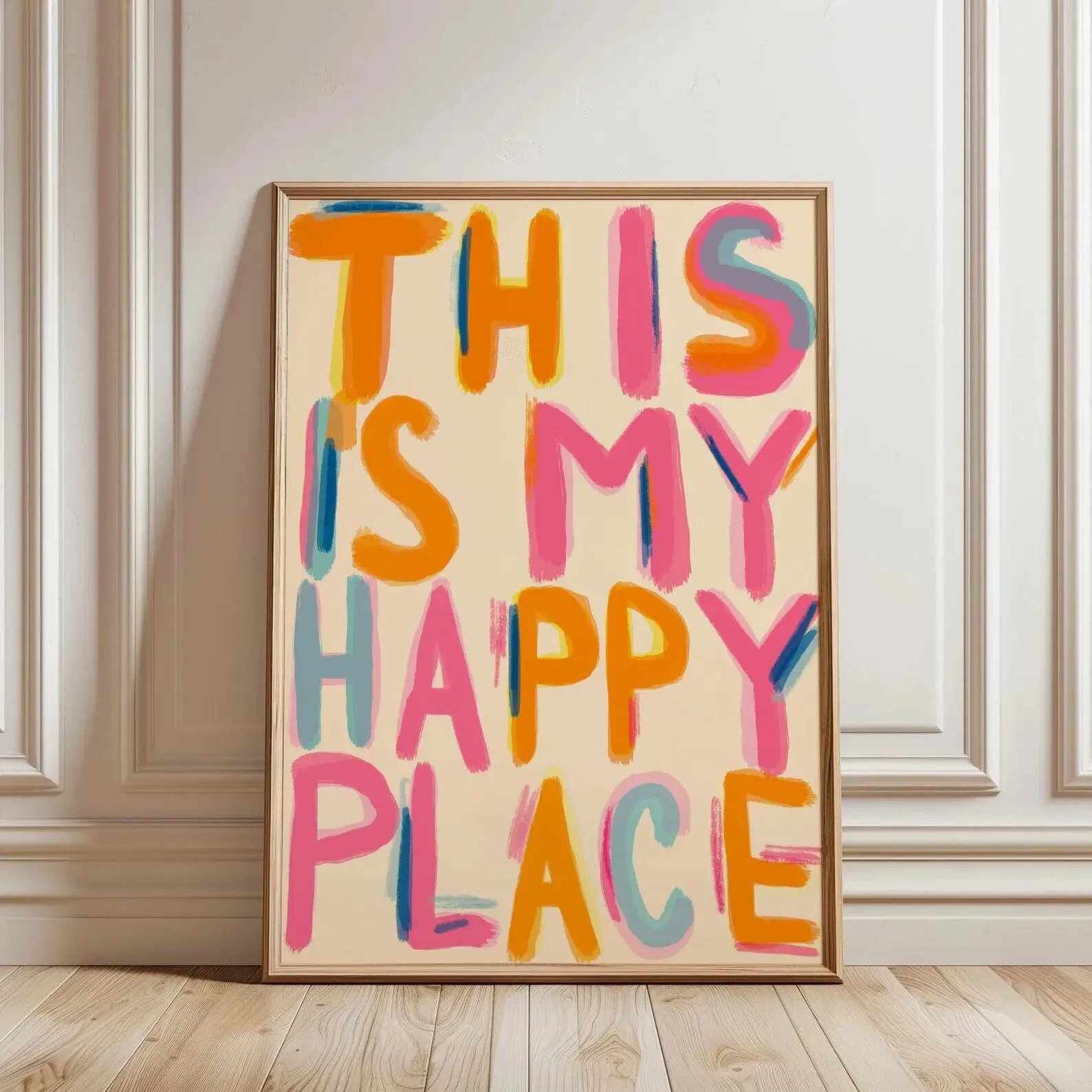Постер "This is my happy place" 50x70см, WO1115, без рамки