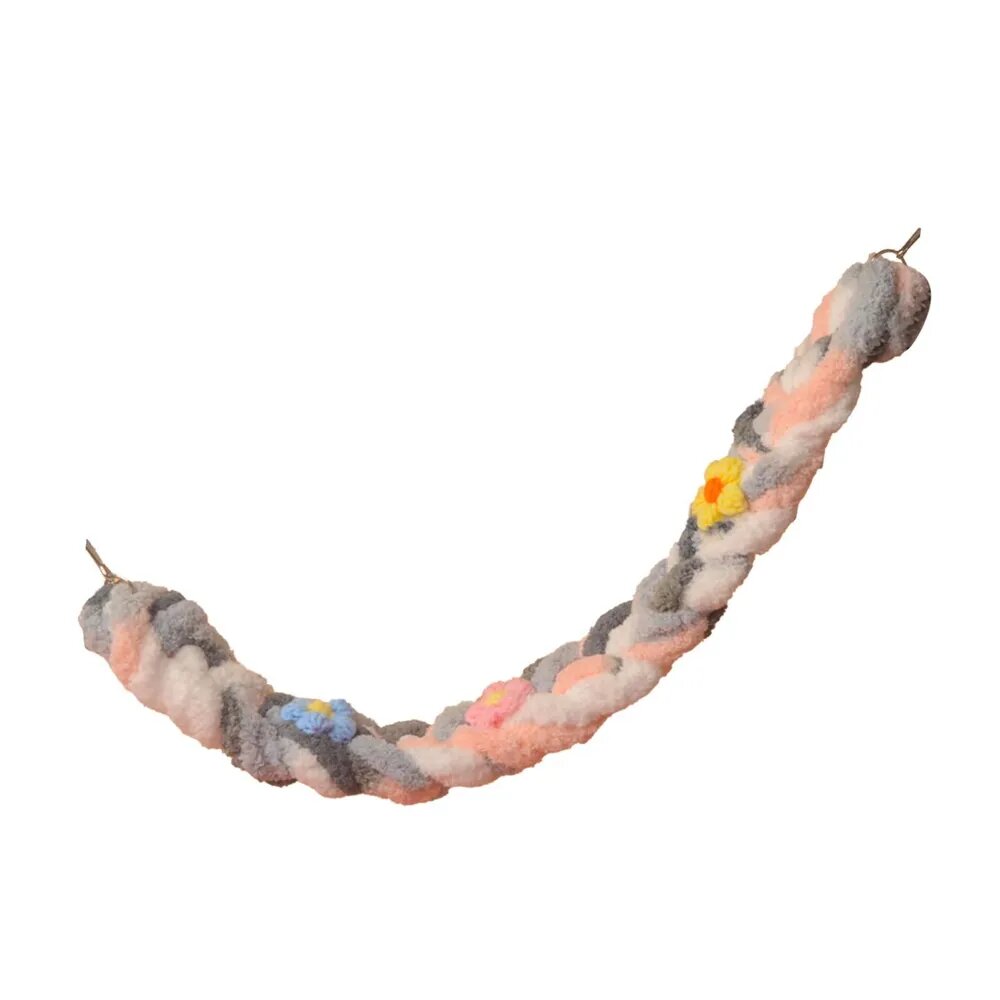 Веревочная жердочка-канат для лазания птиц, попугаев и мелких животных, прочная игрушка для клетки, длина 60 см