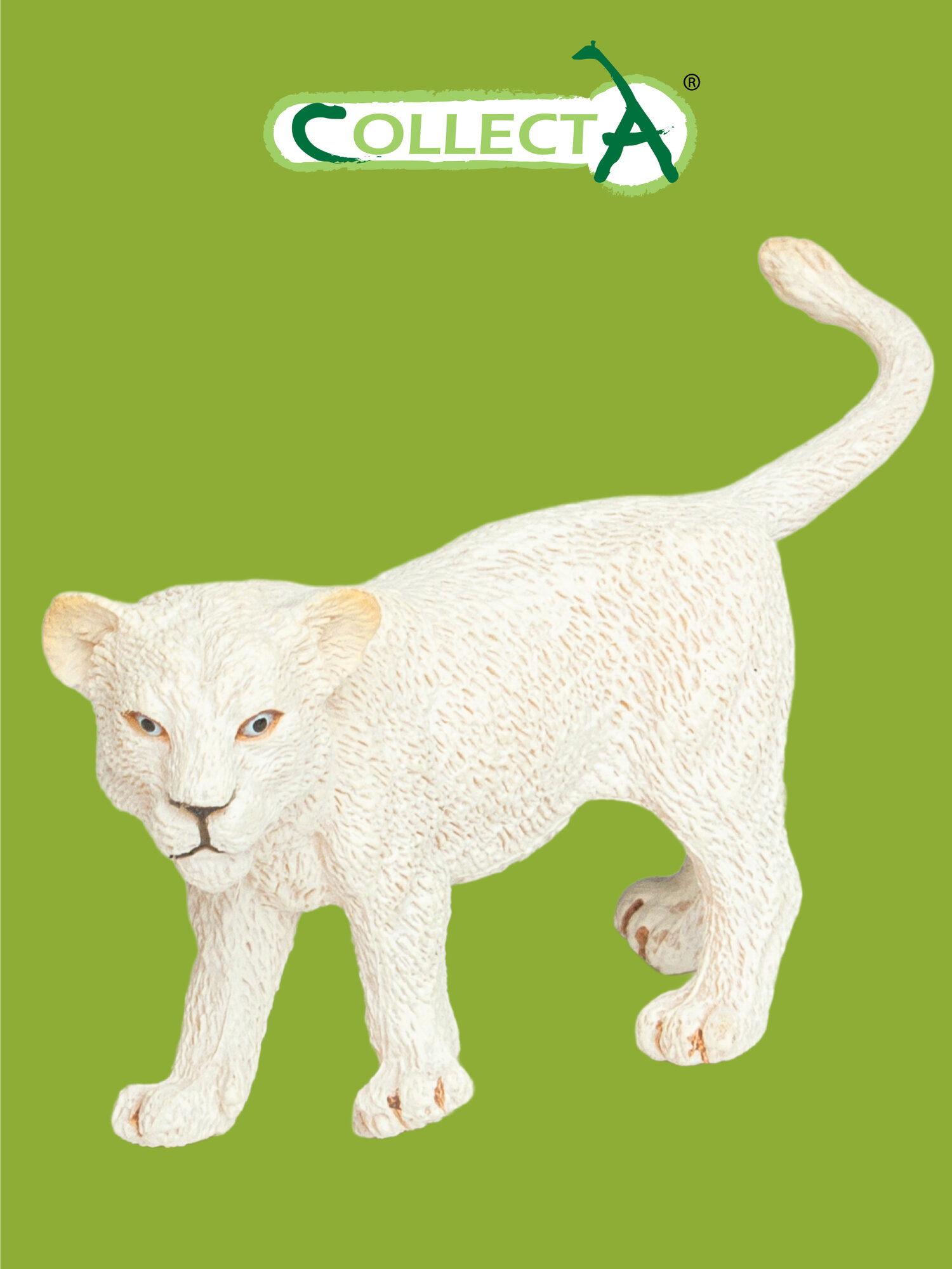 Фигурка животного Collecta "гуляющего белого Львёнка" высота 5 см, 88551b