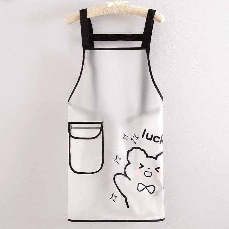 Водонепроницаемый и маслостойкий фартук для женщин, кухонный фартук из ТПУ для мужчин, рабочая одежда для домашнего использования, моющийся, полупрозрачный, устойчивый к загрязнениям, для мужчин в сфере общественного питания.