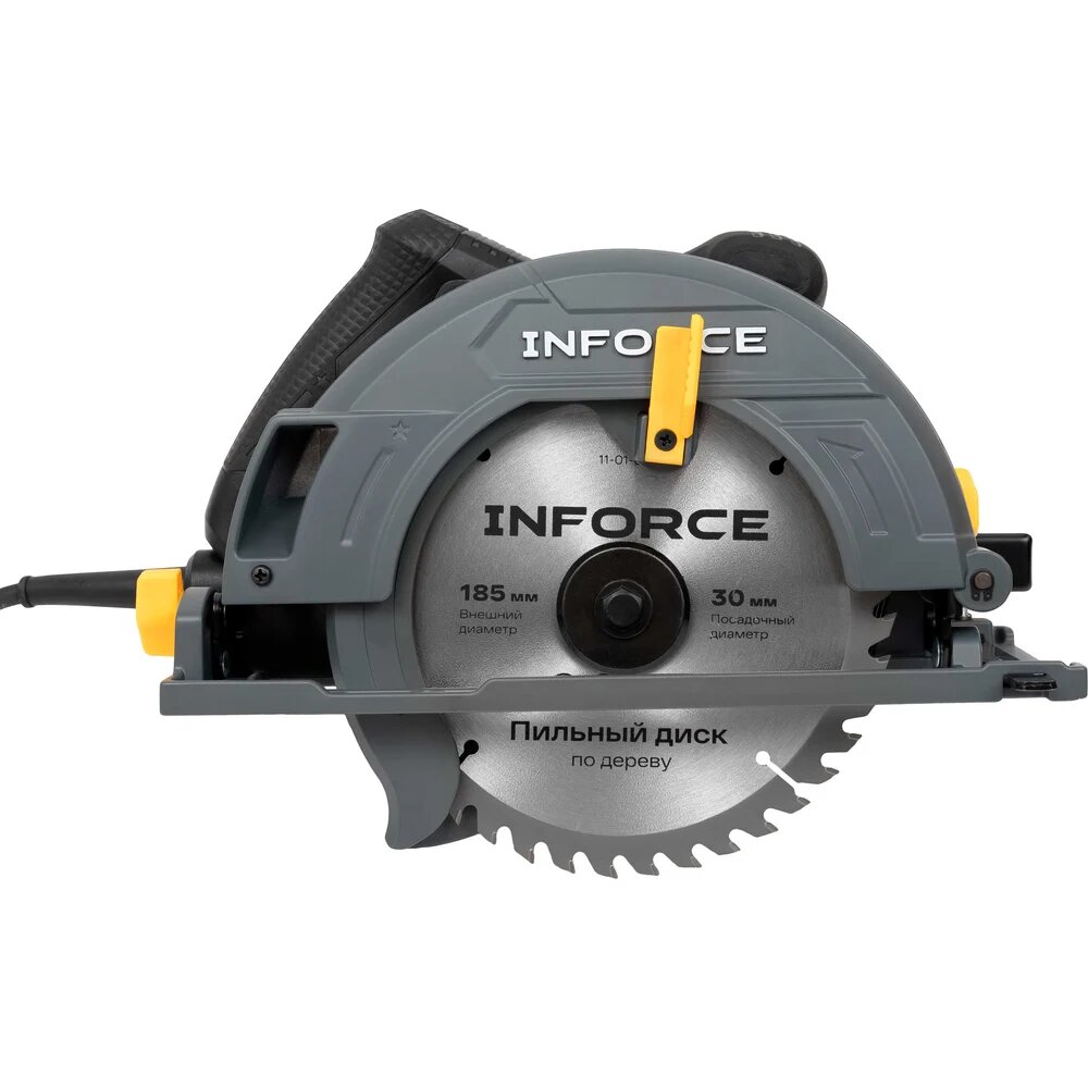 Циркулярная пила Inforce DS1915, профессиональная, мощность 1400 Вт, глубина пропила 65 мм
