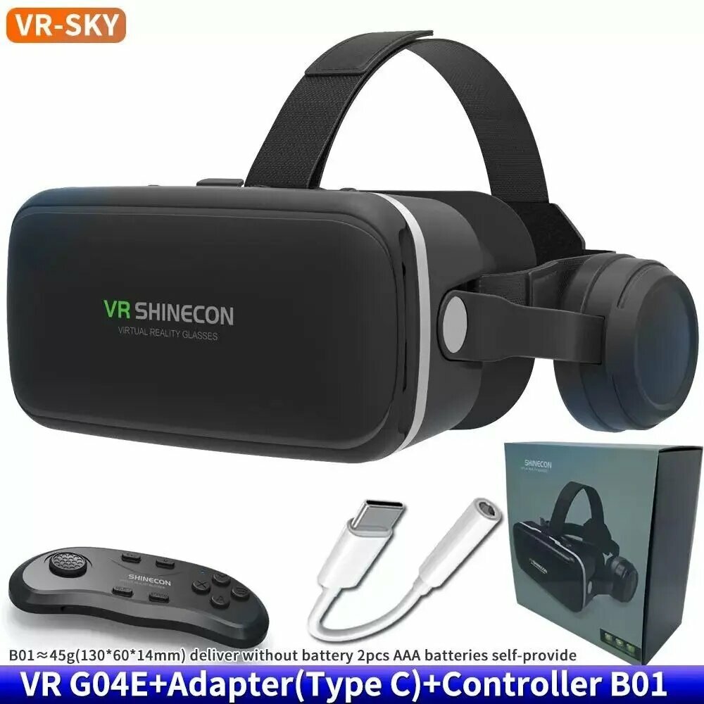 Очки виртуальной реальности с геймпадом / VR очки для смартфона
