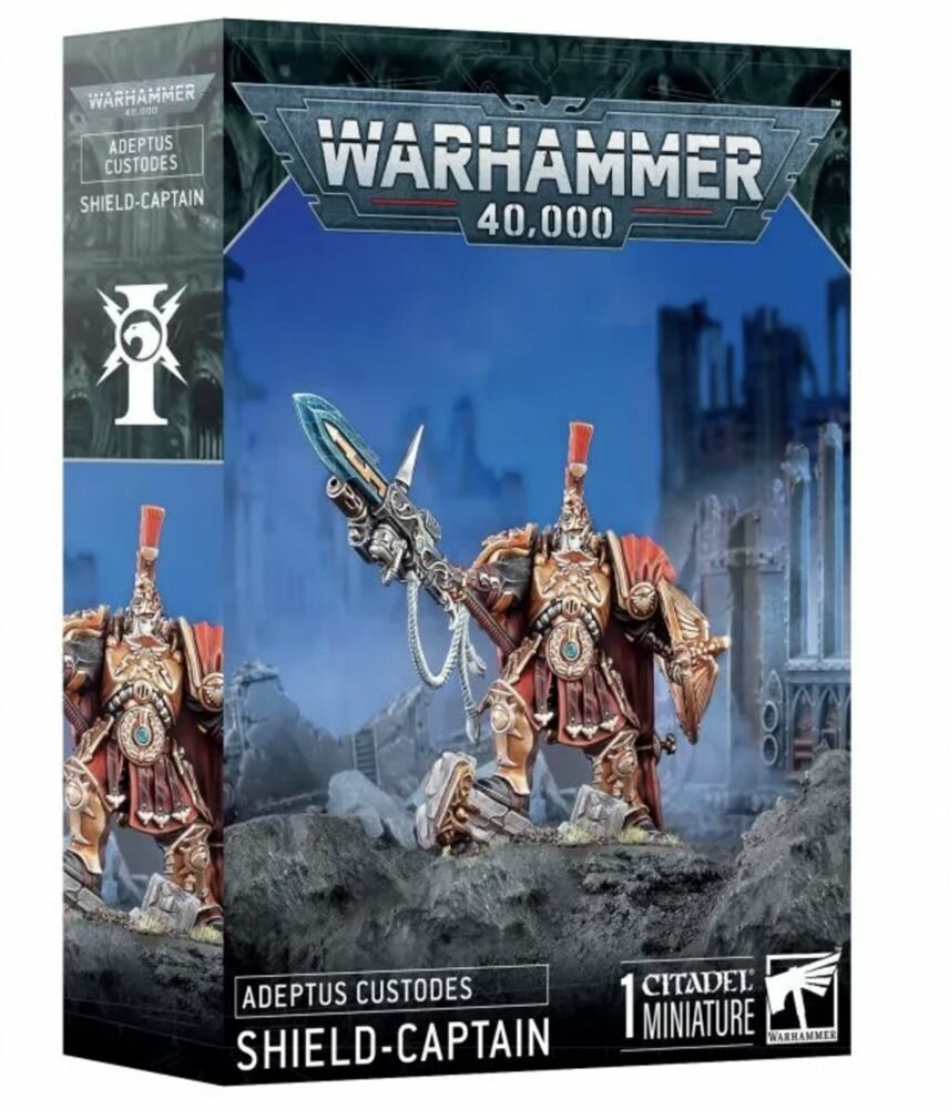 Набор миниатюр Adeptus Custodes Shield Captain Warhammer 40000