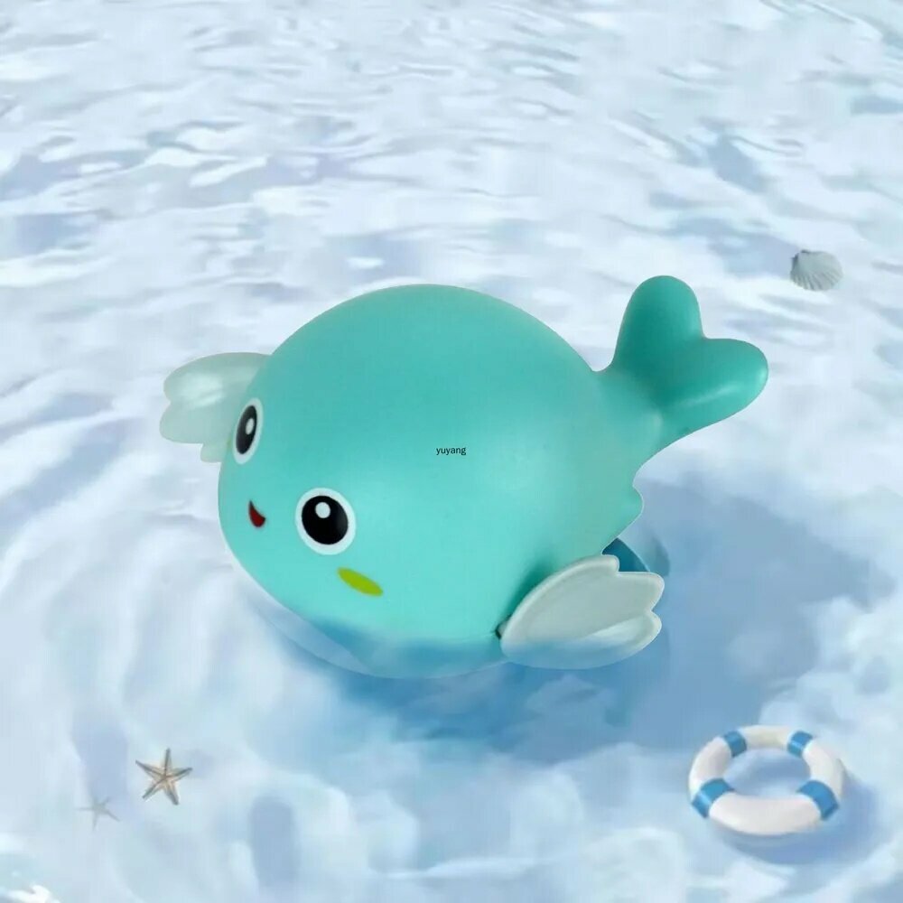 Заводные игрушки для ванной комнаты для малышей, девочек, мальчиков, черепах, дельфинов, уток, обучение купанию