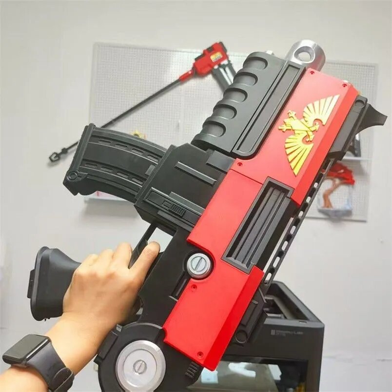 Warhammer 40000 Болтер - Модель для 3D-печати - 52cm, красный и бежевый