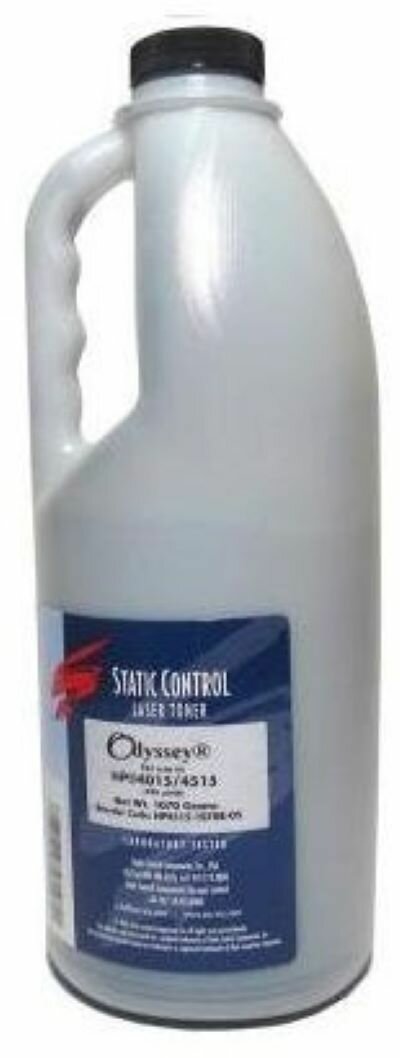 Тонер для принтера STATIC CONTROL черный, флакон 1070 г, для HP LJM4555, M601, LJP4014 (MPSPH4555-1070B)