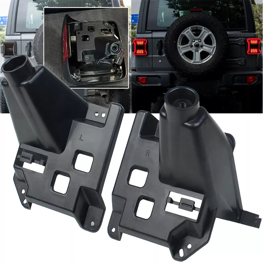 2x Black Rear Taillight Bracket Tail Light Holder For Jeep Wrangler JL 2018-2024