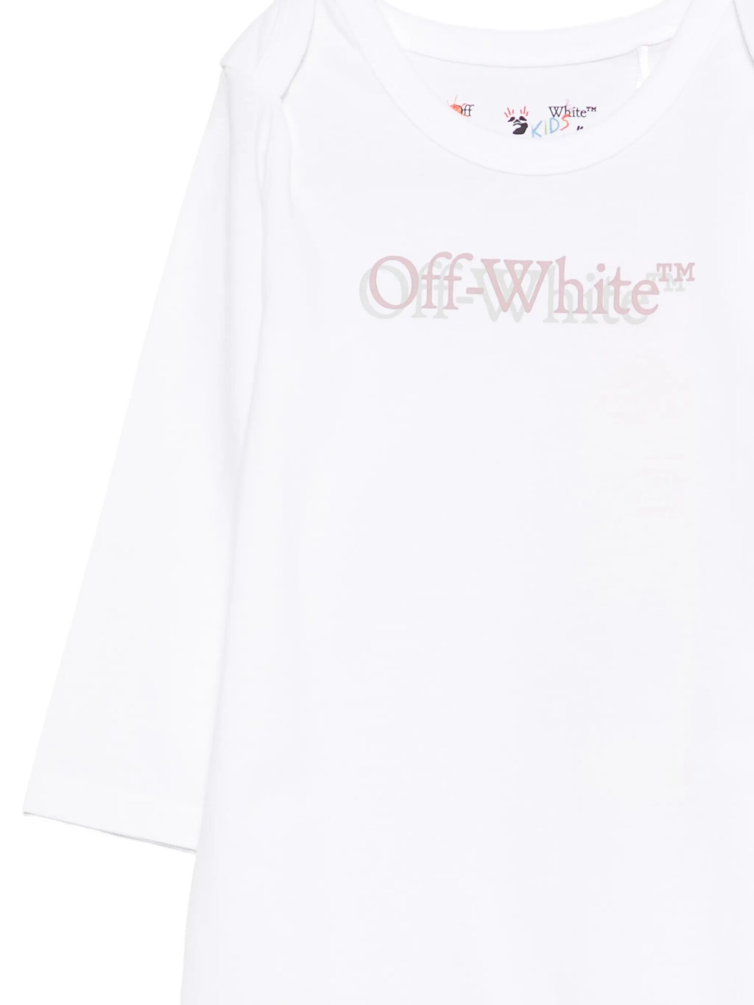 Комбинезон  Off-White Logo-print romper, размер 68, белый — фото 1