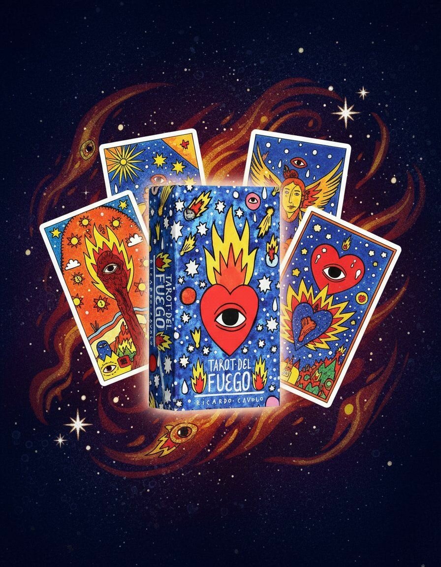 Карты Таро "Fournier Ricardo Cavolo Tarot Del Fuego" Fournier / Колода Пламени 63481