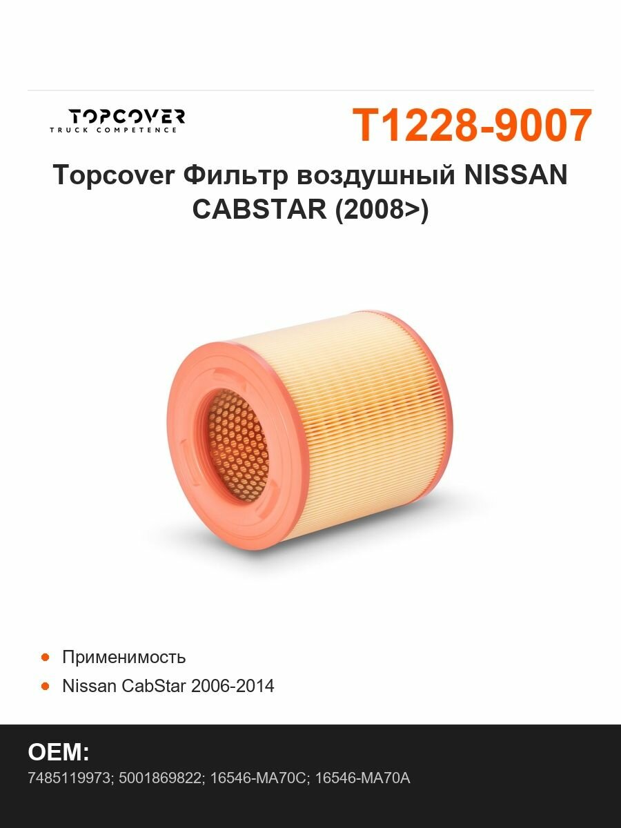 Topcover Фильтр воздушный NISSAN CABSTAR (2008>)