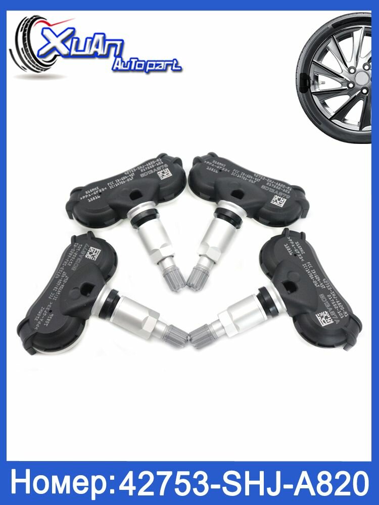 42753-SHJ-A820 42753-SHJ-A820-M1 TPMS Датчик давления шины 315 МГц HONDA ELEMENT 2006-2009, Подходит для HONDA ODYSSEY 2006-2011, 42753-SHJ-A82 42753-SHJ-306 #42753-SHJ-A821-M1 42753-SNA-A820-ML