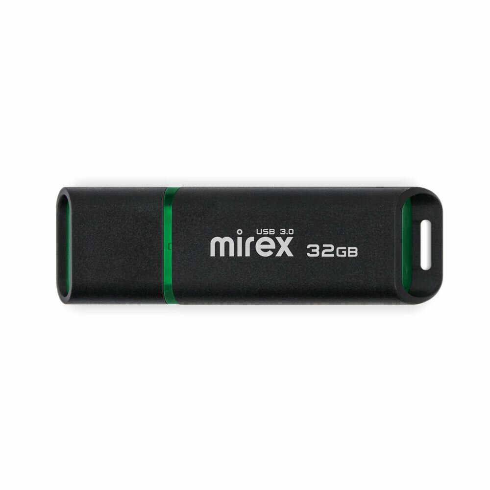 Карта памяти Mirex 32Gb USB 3.0 SPACER BLACK (13600-FM3SPB32), черная