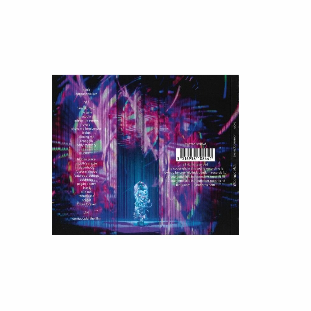Bjork. Cornucopia Live (2CD+DVD Digi/+8-стр буклет) — фото 1
