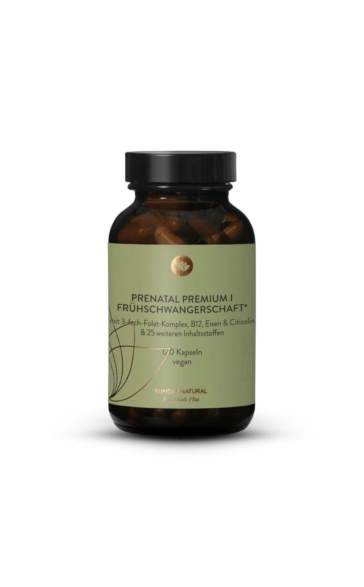Sunday Natural, Prenatal premium I early pregnancy, Мультивитамины для беременных, 120 капсул
