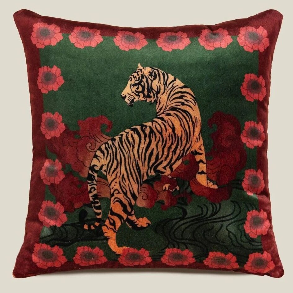 Подушка Frati Home Flowertiger Cuscino Emerald FH/465682