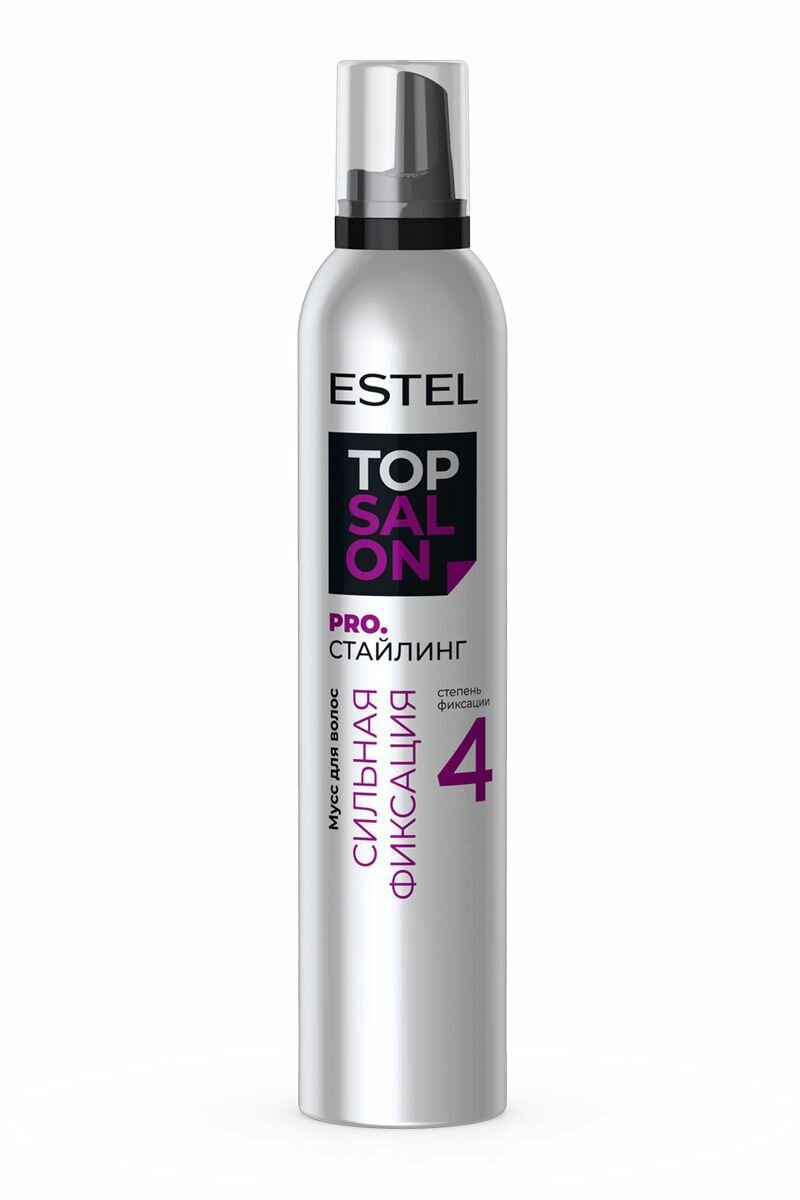 Estel Top Salon Pro. Стайлинг Мусс для укладки волос сильной фиксации 4 350 мл.
