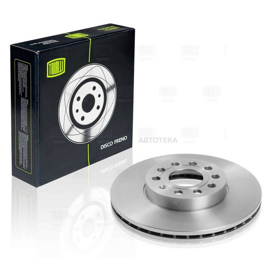 Диск тормозной AUDI A3 04>/VW CADDY 04>/G5/TOURAN 03> пер. вент. TRIALLI DF180108