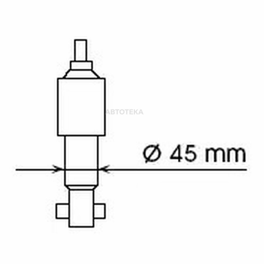 Амортизатор FORD MAVERICK/NISSAN TERRANO 87- пер. газ. KYB 344200