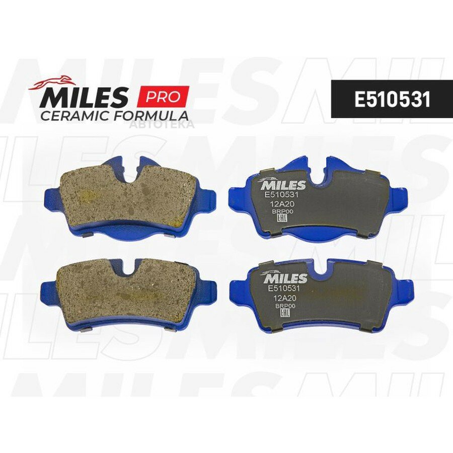 Колодки тормозные MINI COOPER 06-/ONE/CLUBMAN 07- зад. Ceramic PRO MILES E510531
