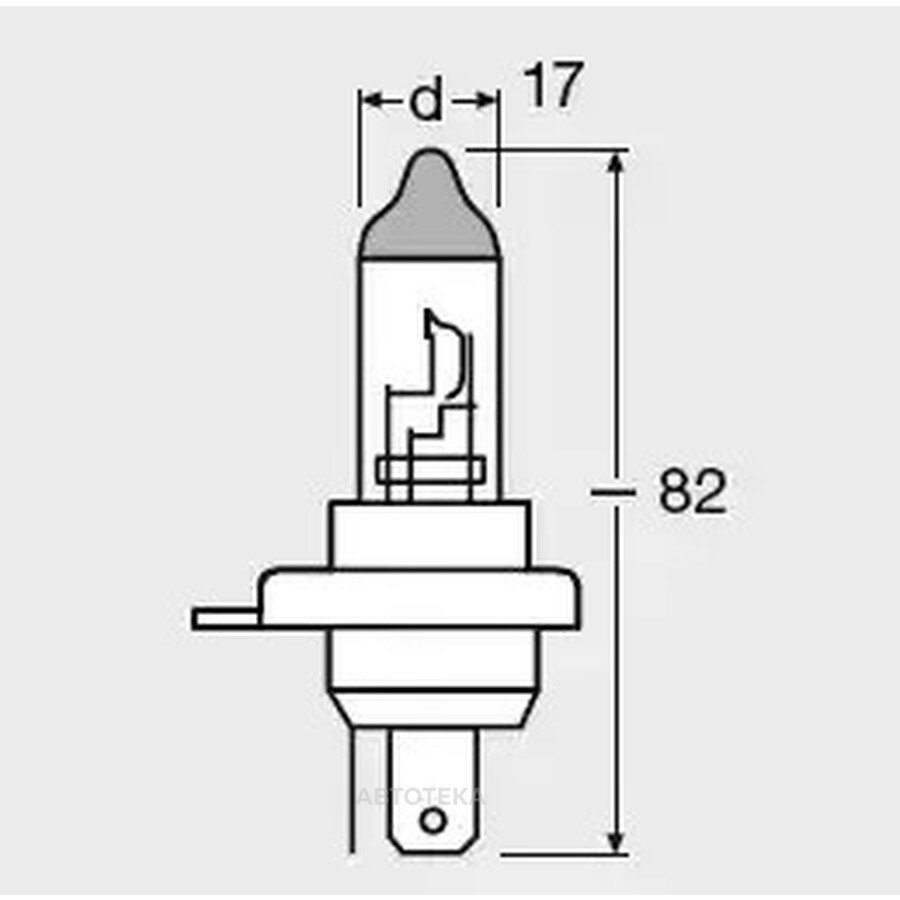 Лампа H4 12V 60/55W ULTRA LIFE P43t карт.2 шт. OSRAM 64193ULTHCB