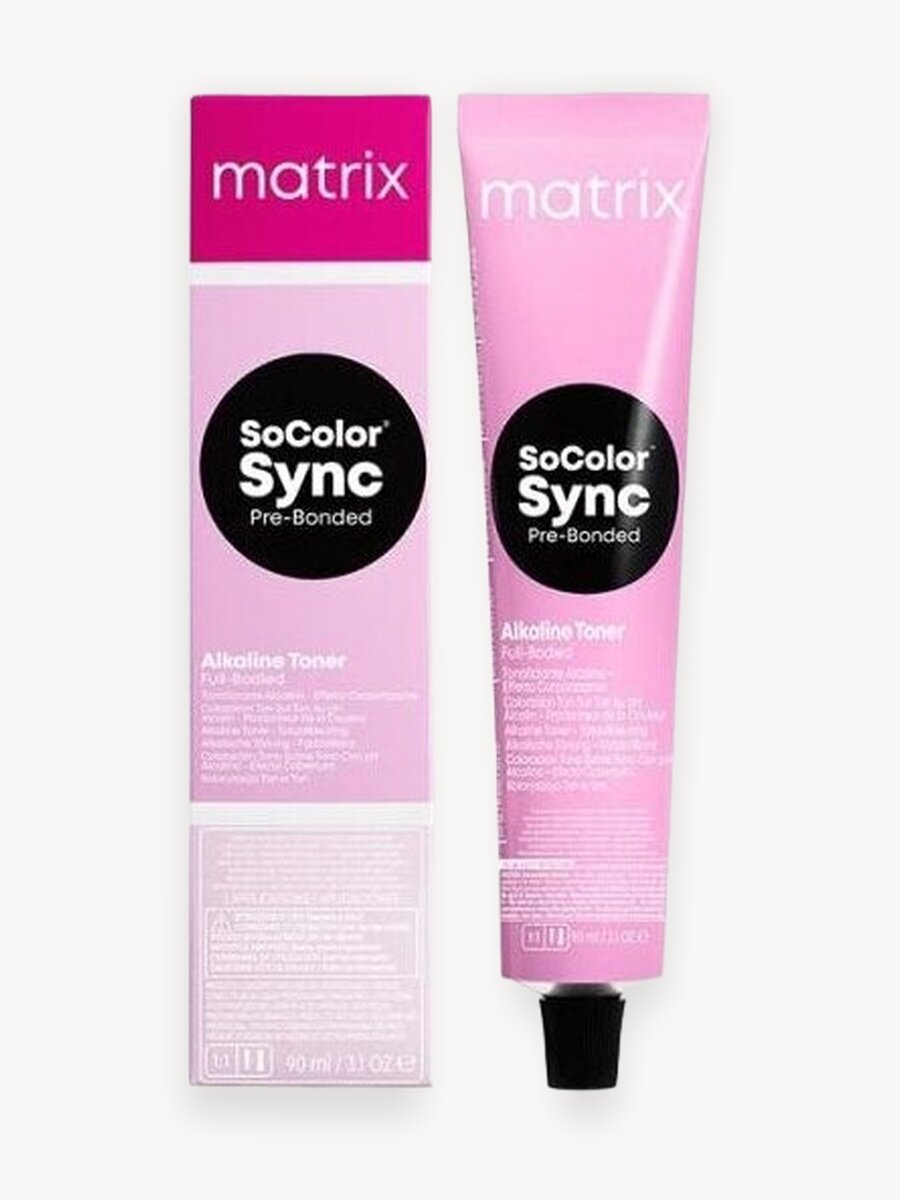 5M Color Sync 90 мл, светлый шатен мокка, краска для волос без аммиака Matrix, с бондером