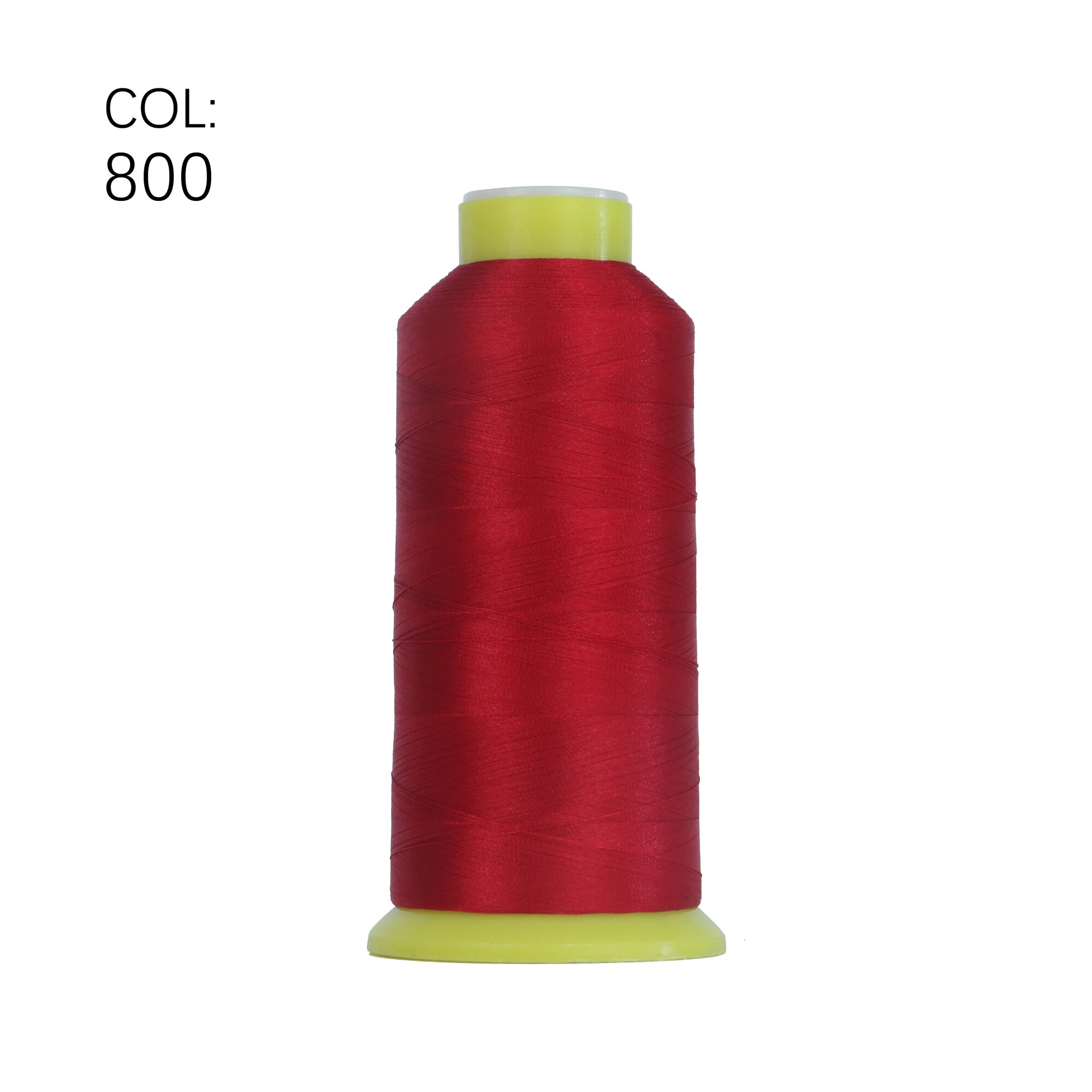 Полиэфирная вышивальная нить Amo 120D/2 4000м 40wt 72 цветов Red 800