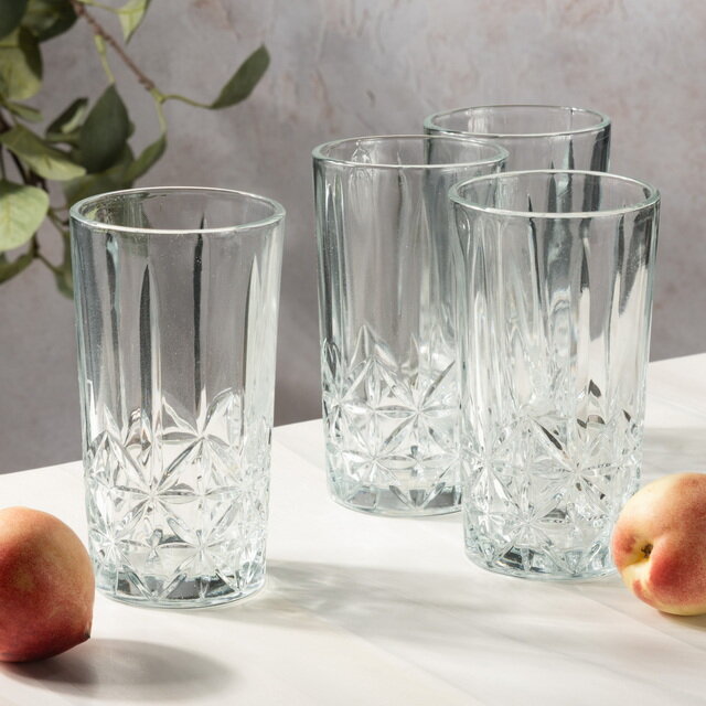 Набор стаканов для воды Беркли 4 шт, 260 мл, стекло, Koopman, YE6300840