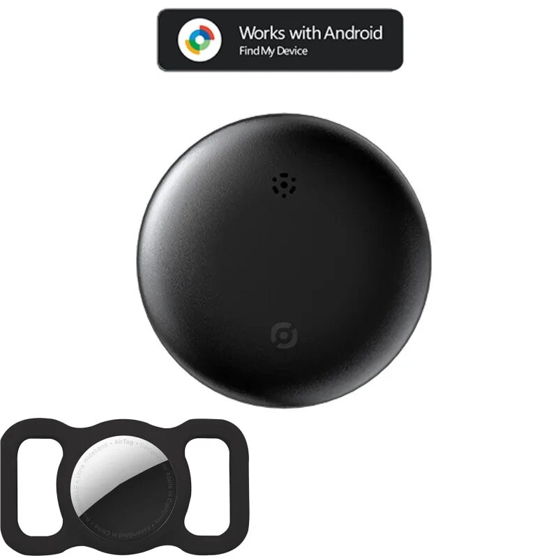 GPS-умный трекер Bluetooth-локатор с защитой от потери бирки для сумки, ключей, домашних животных, детей пожилого возраста, работает с Android Google Find My Device, Black for pets