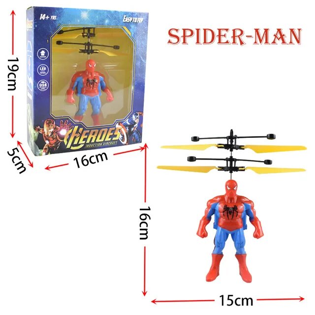 Индукционная летающая игрушка Человек-паук/Железный человек MINISO