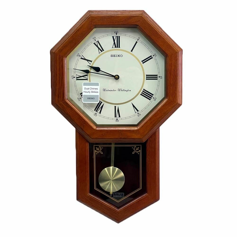 Настенные часы с маятником Seiko Quartz Wall Clock QXH110B