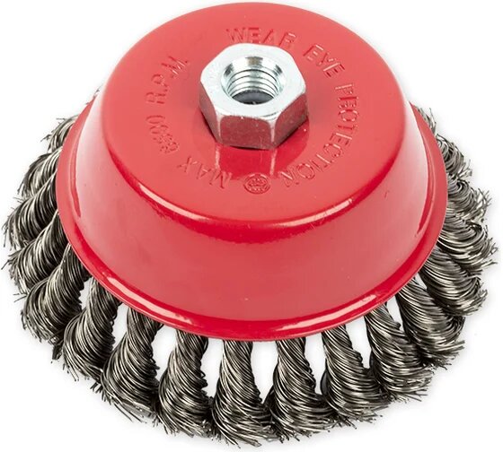 Щетка чашка (125 мм; посадка M14; стальная витая проволока) для УШМ ARNEZI R8047125