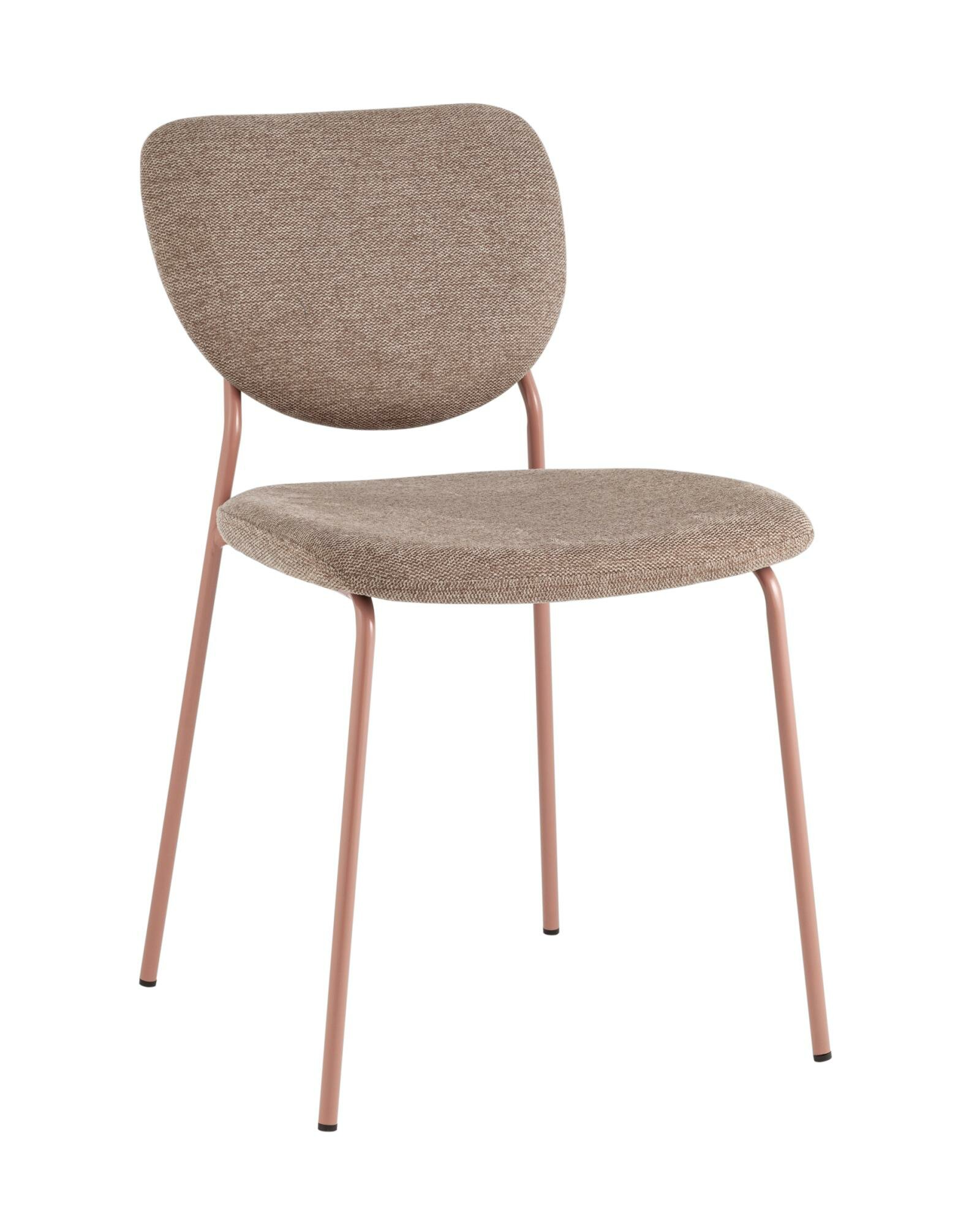 Стул Gigi STOOL GROUP коричневый, ткань, металл, мягкое сиденье, без подлокотников