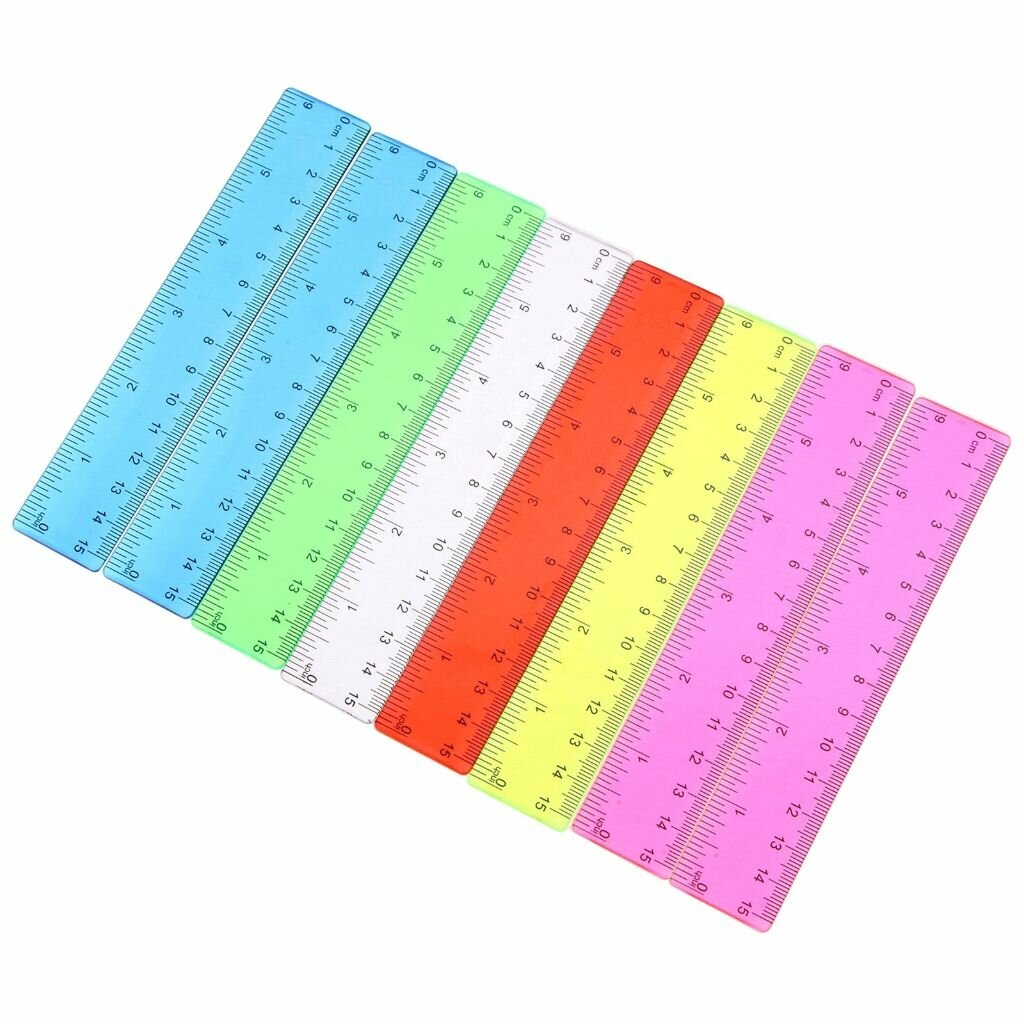 Набор прозрачных линеек для школы