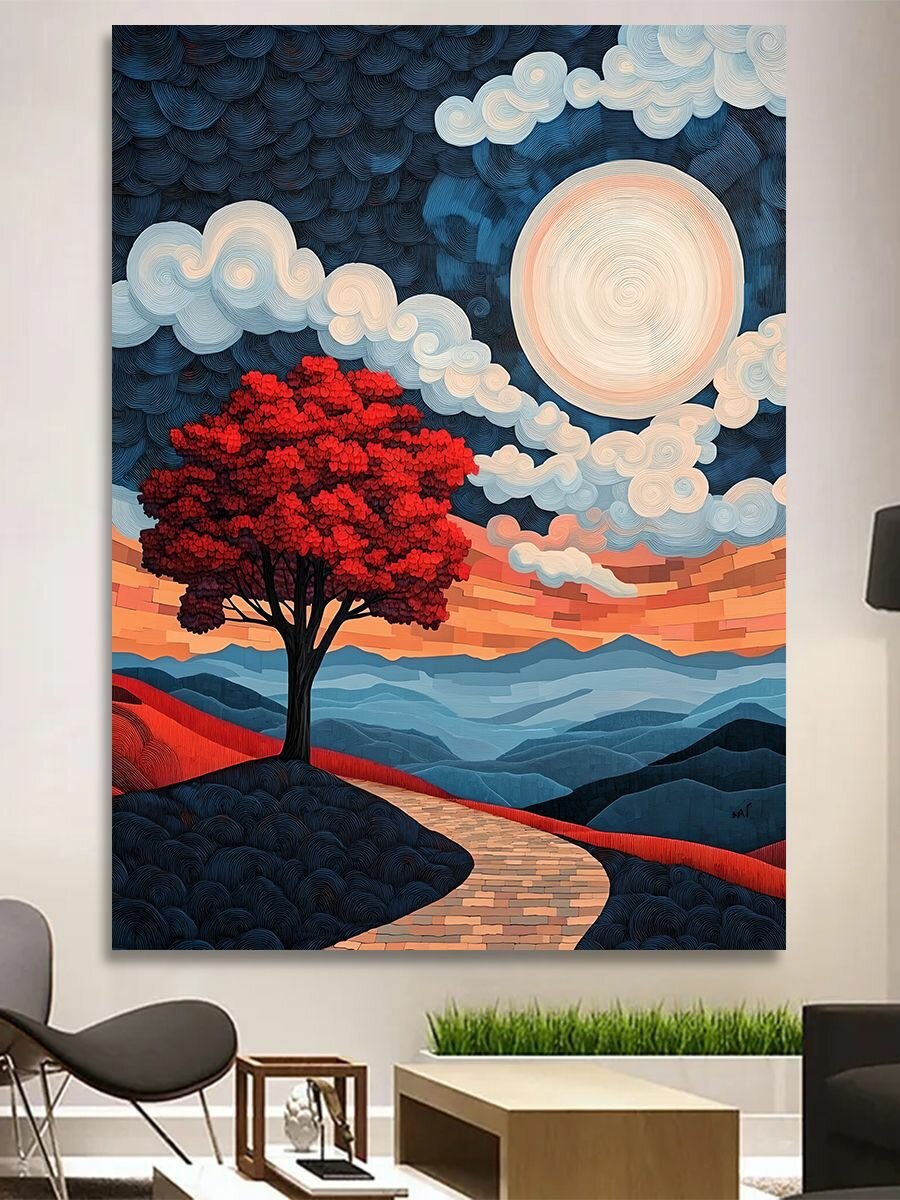 Пейзаж / природа, интерьерная картина / на холсте, 30х40 см.