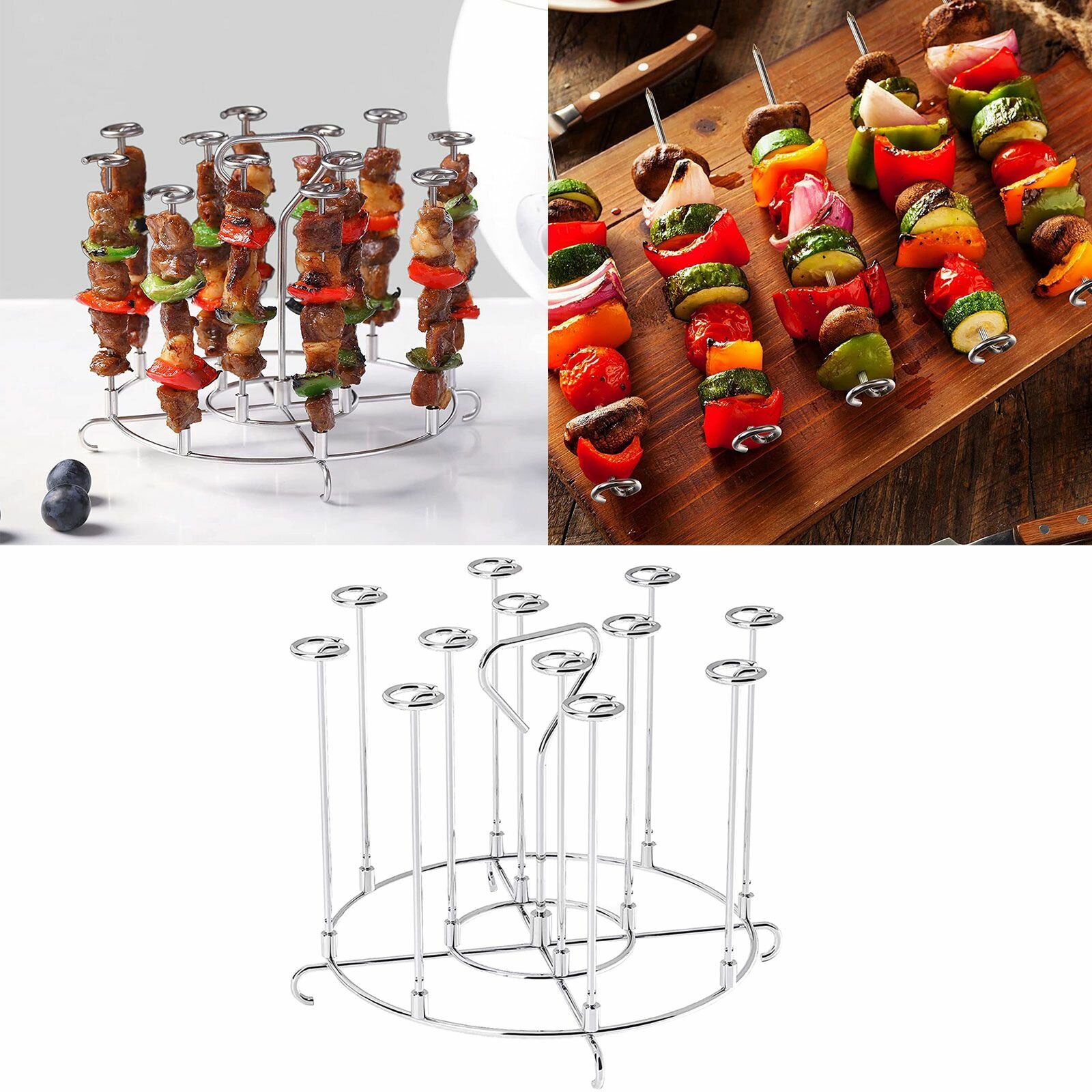 Гриль дегидратационные стойки 6 кварта вертикальные шашлыки для барбекю стоят за воздушную фритюрницу