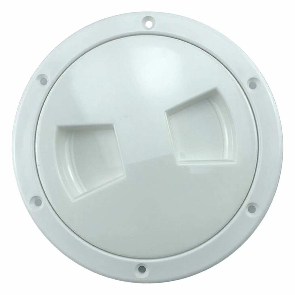 Веерообразная глянцевая крышка палубного люка, съемная крышка-6-дюймовый белый