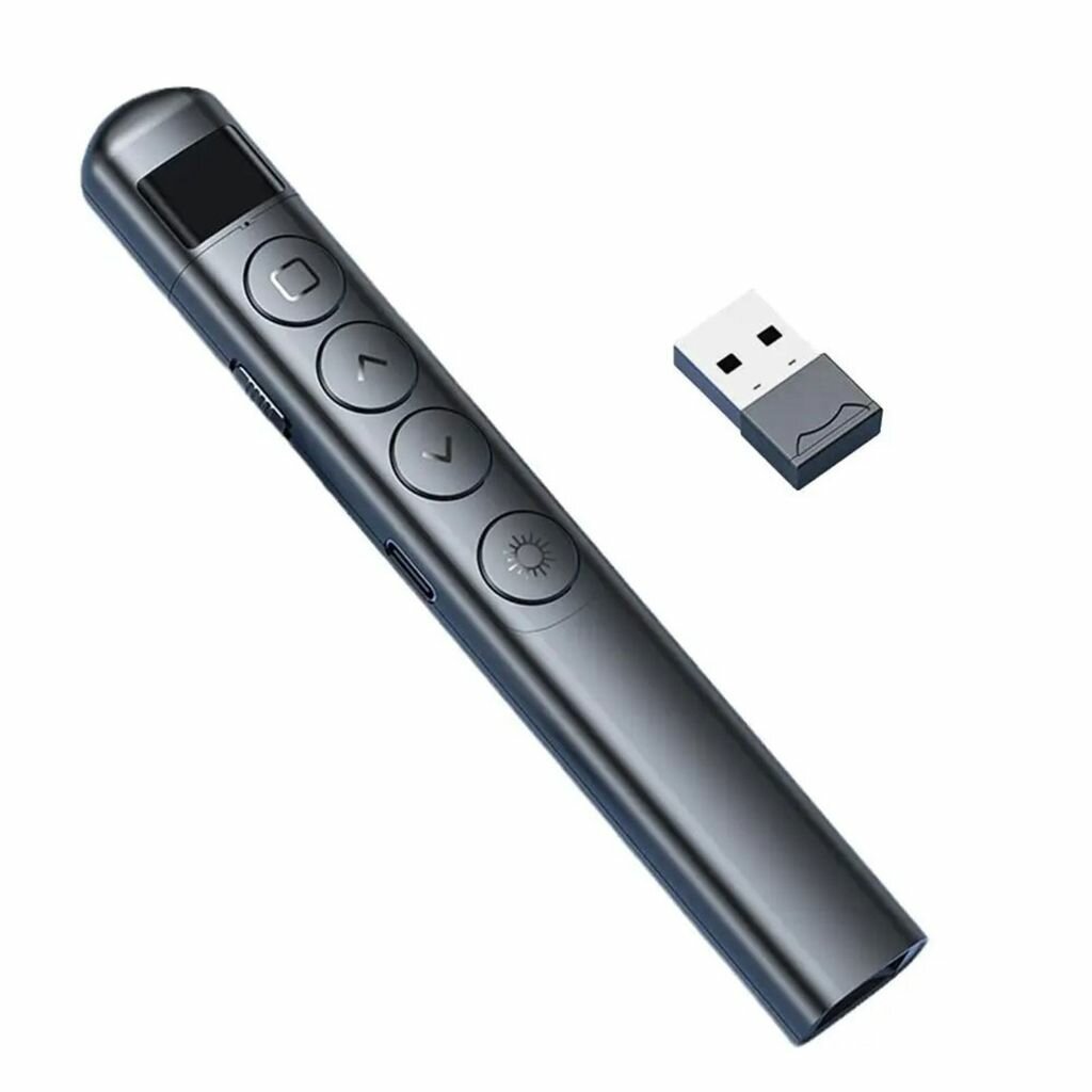 Мультимедийный проекционный демонстратор лазерного пера для перелистывания страниц-без функции цифрового дисплея-черный