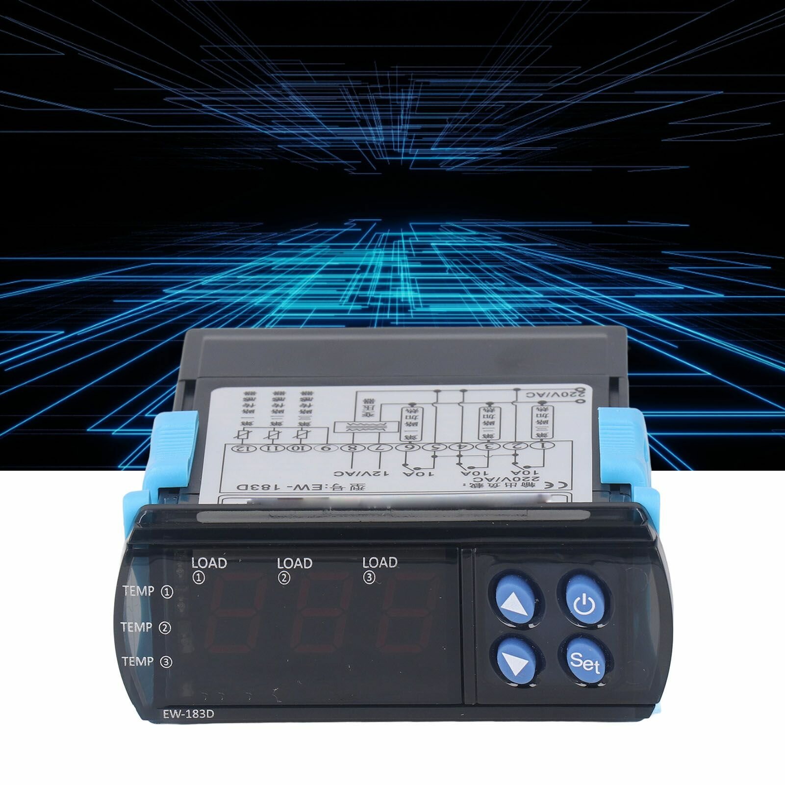 Комплект регулятора температуры, 3-ходовое реле нагрева, термостат для принтера, фотомашины, AC220V