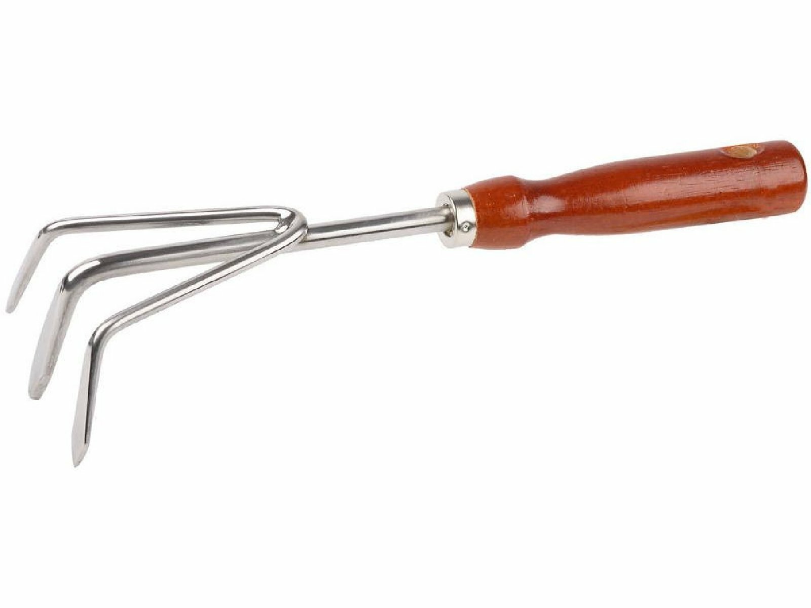 Рыхлитель GRINDA 280 мм, 3 зубца, нержавеющая сталь, деревянная ручка (8-421143_z01)