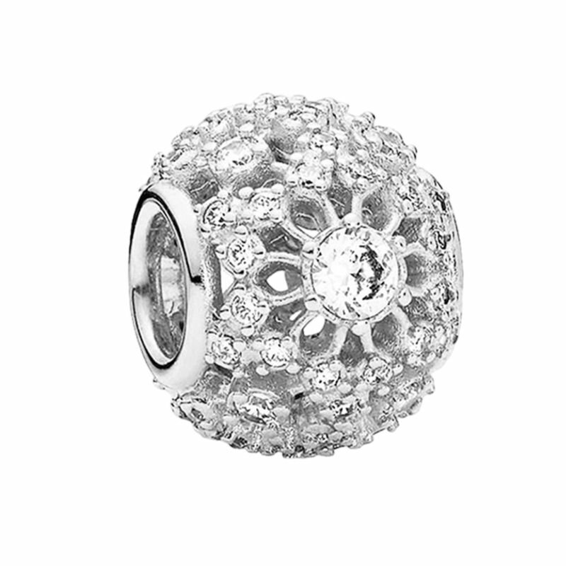 Аксессуары для серебряных браслетов из бисера с бриллиантами-45