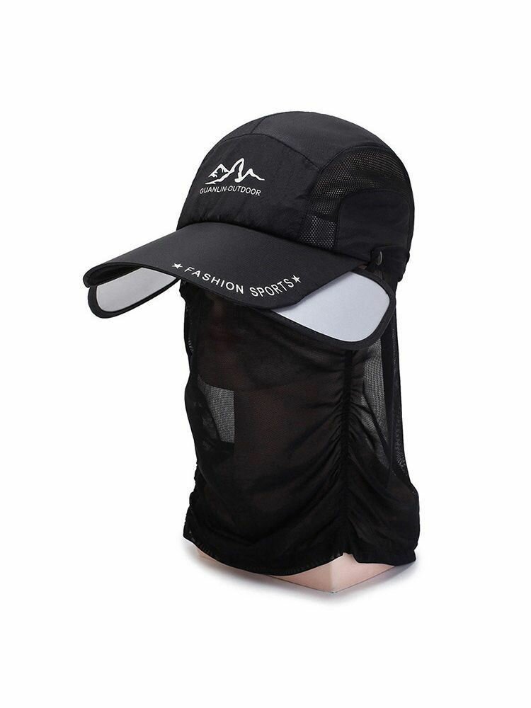 Съемная защита шеи/выдвижной ободок повседневной кепки с утиным язычком__