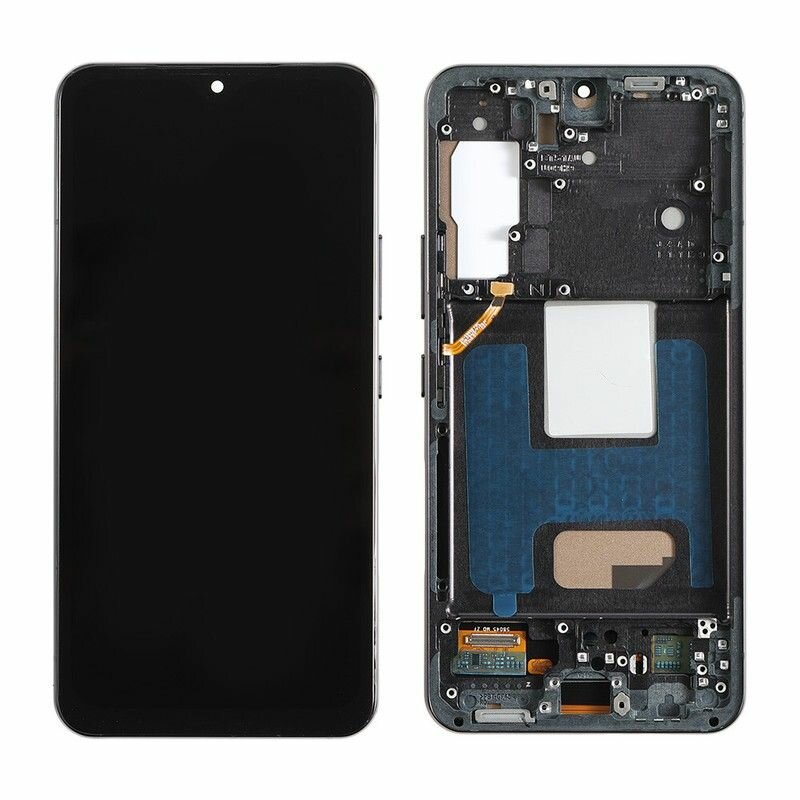 Дисплей для Samsung S901B (S22) модуль с рамкой Черный - (In-Cell)