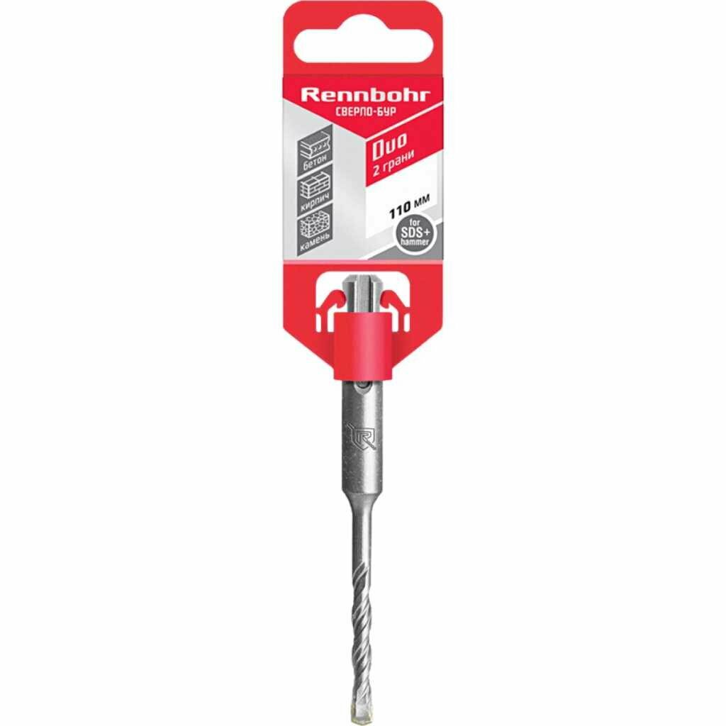 Сверло-бур для перфоратора Hagwert "Duo", диаметр 6х110 мм, 2 грани, SDS-Plus