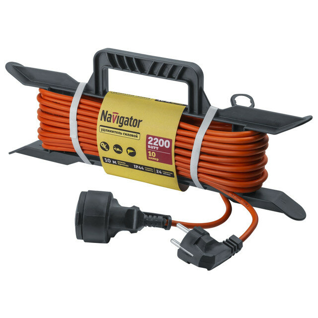 Удлинитель на рамке NAVIGATOR GardenLine с/з ПВС IP44 3х0,75мм 6A 20м